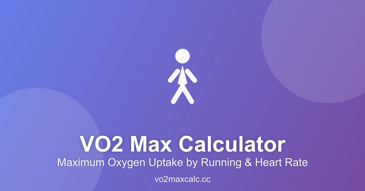 VO2 Max Calculator - Maximum Oxygen Uptake Calculator by Running Time ...